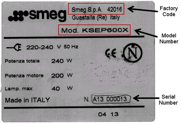 SPA42016 | Smeg Spares